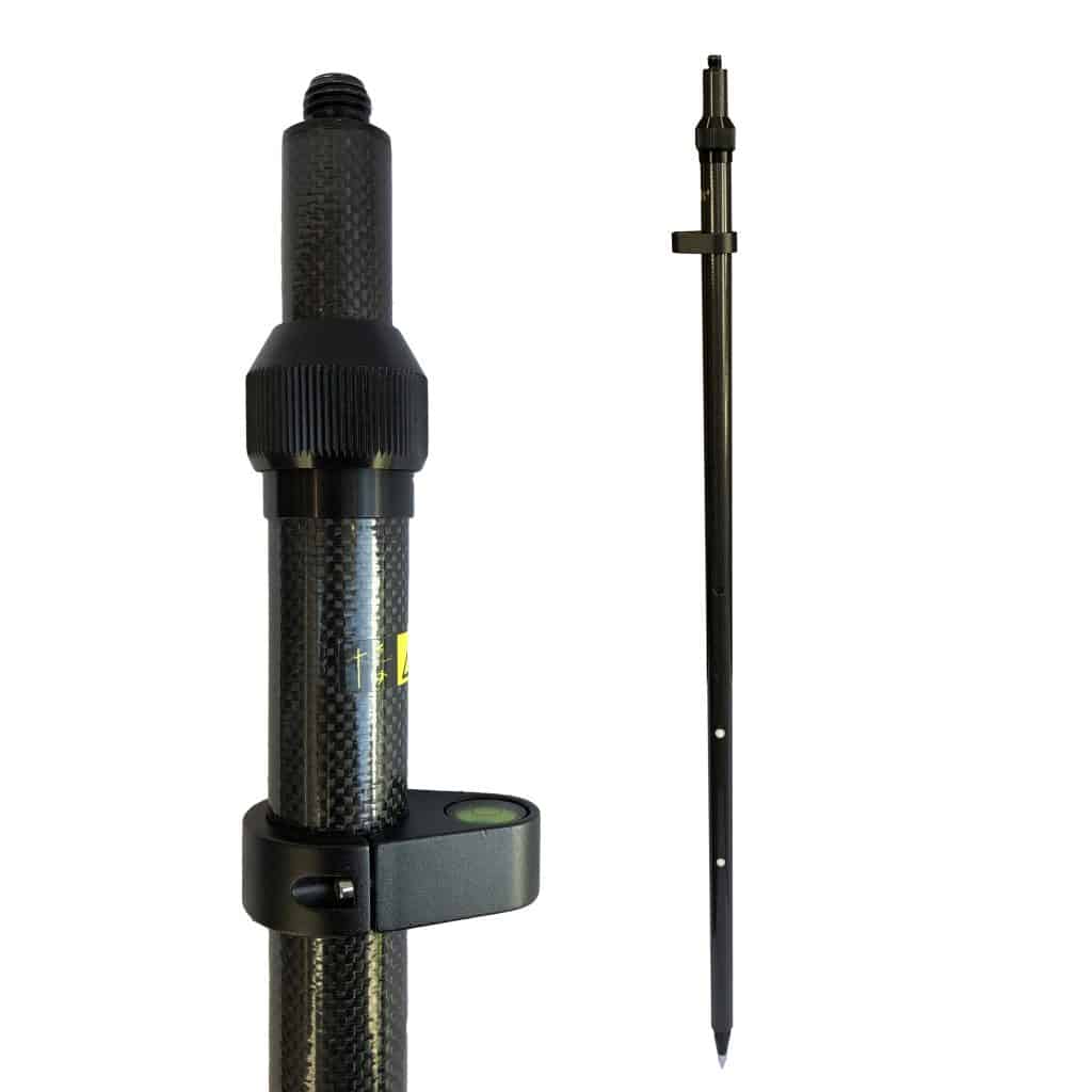 GeoMeasure 2M Adjustable Carbon Fibre Snap Lock Rover Pole - GPS & GNSS ...