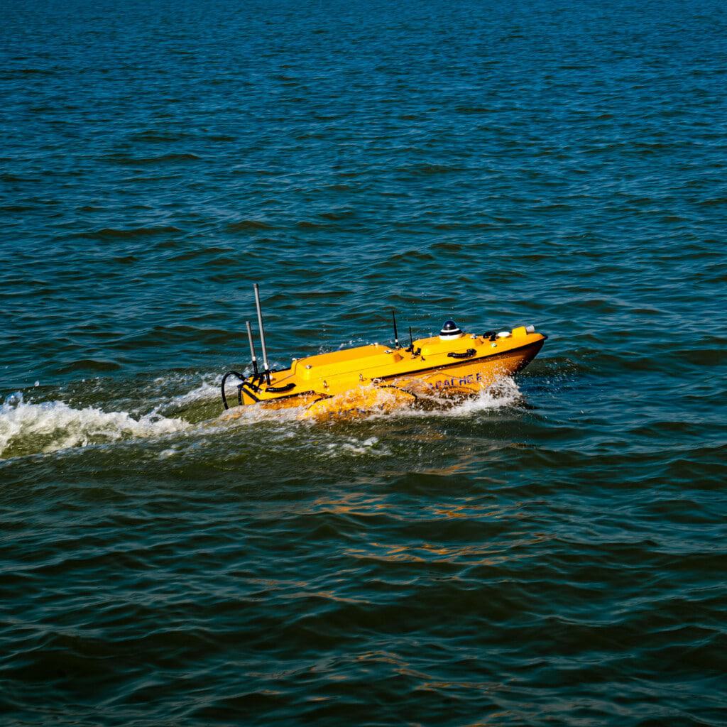 CHCNAV Apache 3 Single Beam USV Echo Sounding Boat | Bench Mark