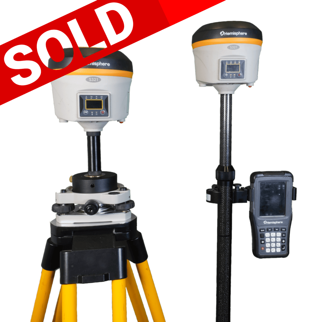 (1.4) Hemisphere S321+ Base & Rover RTK GNSS Kit w/ CW400 & FieldGenius ...