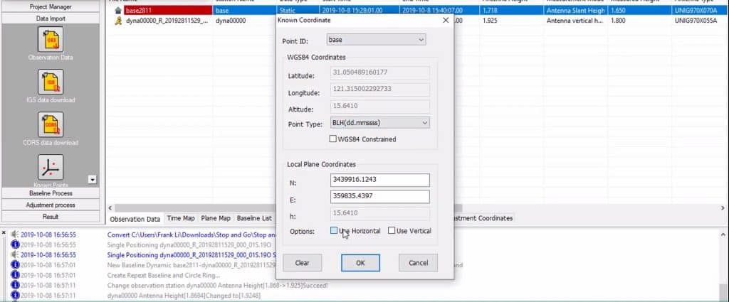 eSurvey GEOSolution Post-Processing Software | Bench Mark